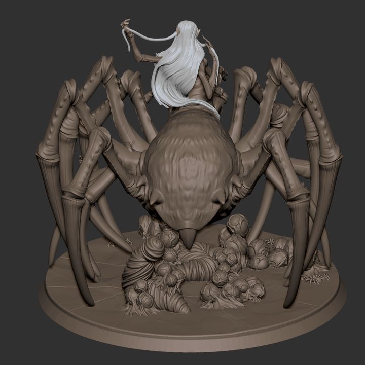 3D Printable Lolth, Queen of Spiders (2 Versions) [NSFW] by Bite the Bullet